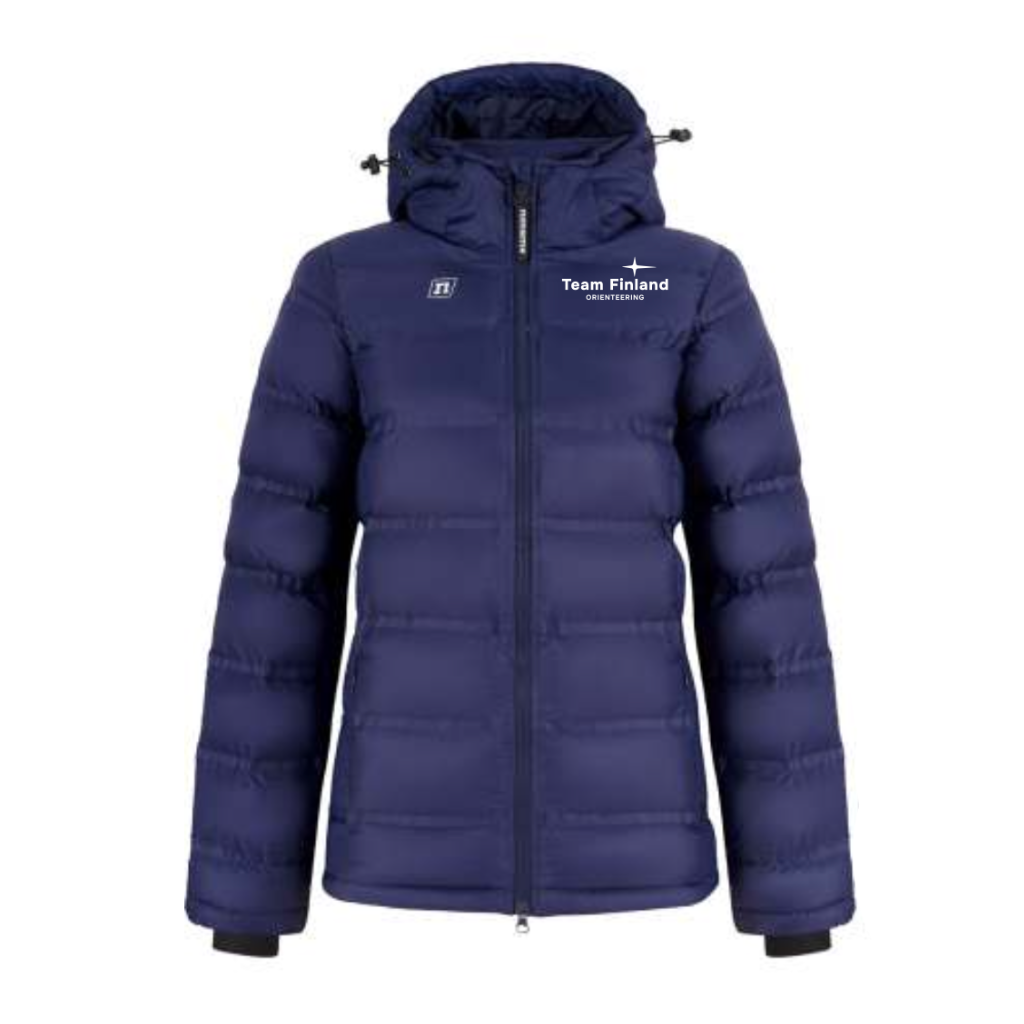 Heavy padded jacket wo´s navy 24 - Team Finland Orienteering - Suunnistaja
